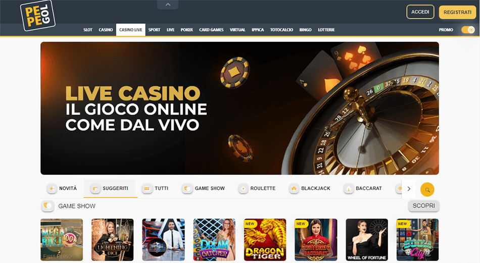 Recensione Casinò Pepegol 2025 | Bonus e Promozioni